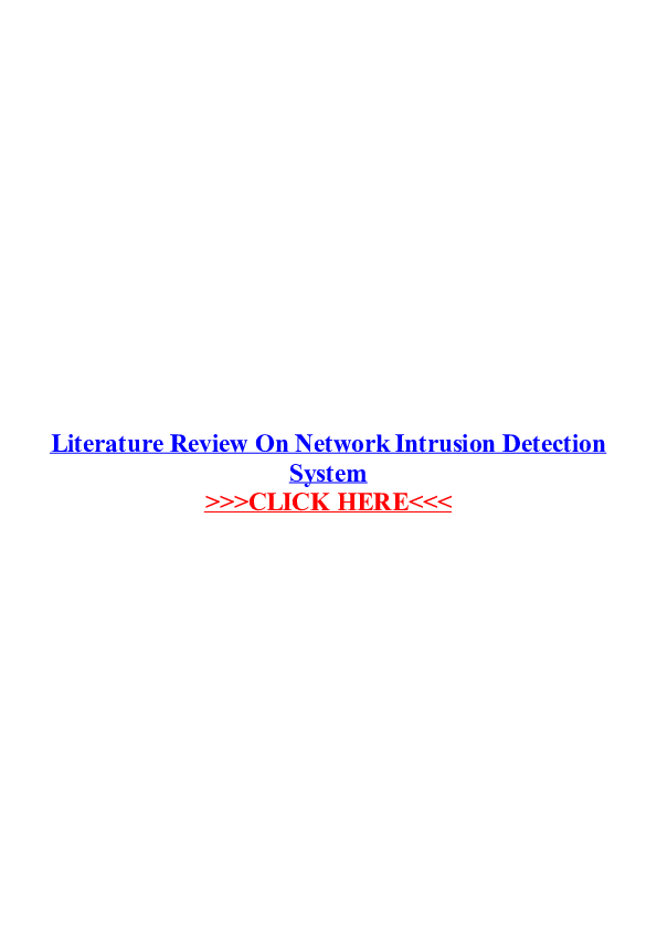 Pdf A Literature Review On Agent Based Intrusion Detection System