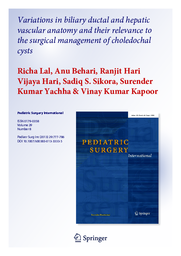 (PDF) Variations in biliary ductal and hepatic vascular anatomy and ...