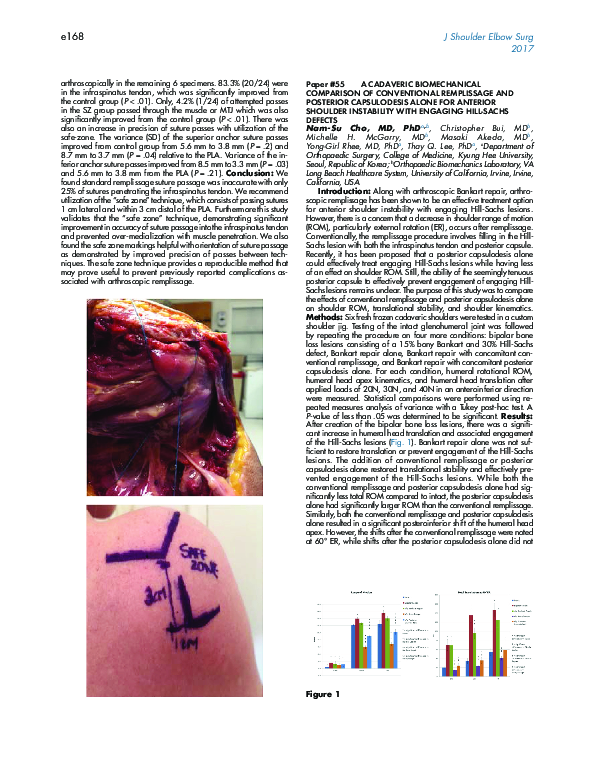 (PDF) A cadaveric biomechanical comparison of conventional remplissage ...