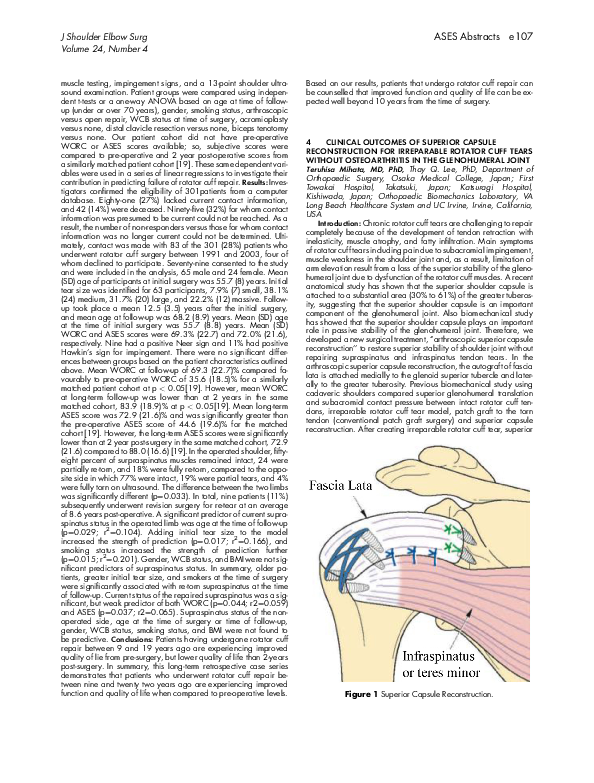 (PDF) Clinical Outcomes of Superior Capsule Reconstruction for ...