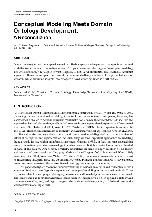 (PDF) Conceptual Modeling Meets Domain Ontology Development