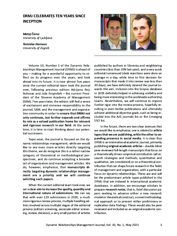 (PDF) DRMJ Celebrates Ten Years Since Inception