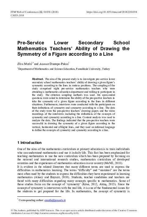 (PDF) Pre-Service Lower Secondary School Mathematics Teachers’ Ability ...