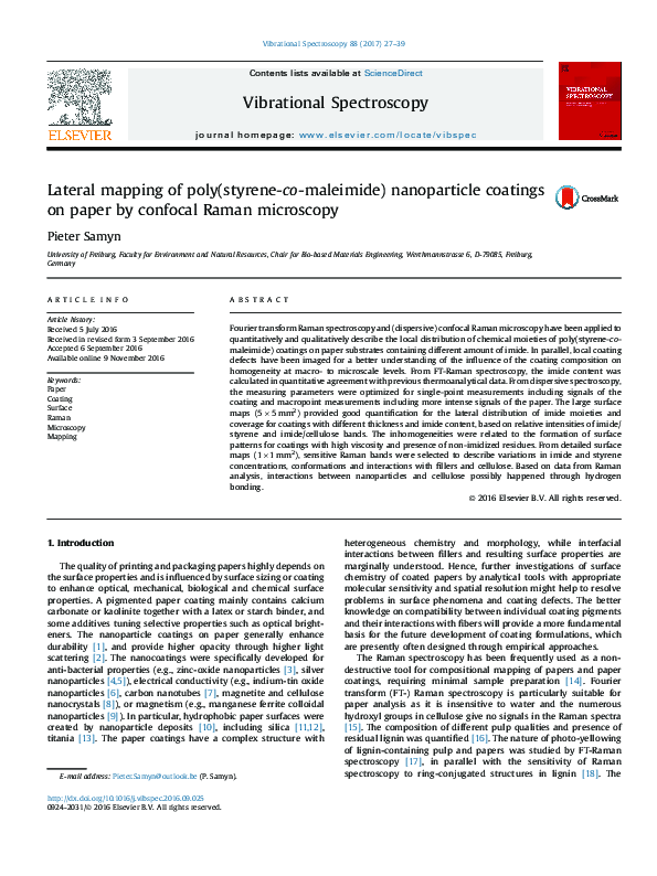 (PDF) Lateral mapping of poly(styrene-co-maleimide) nanoparticle ...