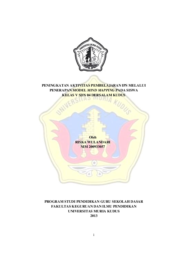 (PDF) Peningkatan Aktivitas Pembelajaran IPS Melalui Penerapan Model Mind Mapping Pada Siswa ...