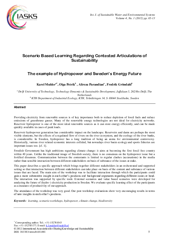 (PDF) Scenario Based Learning Regarding Contested Articulations of ...