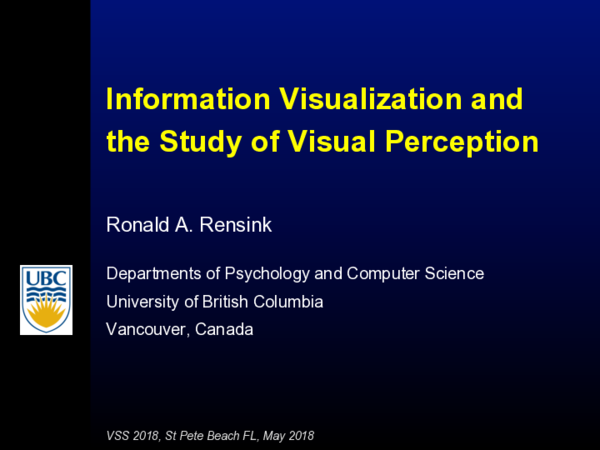 (PDF) Information Visualization and the Study of Visual Perception