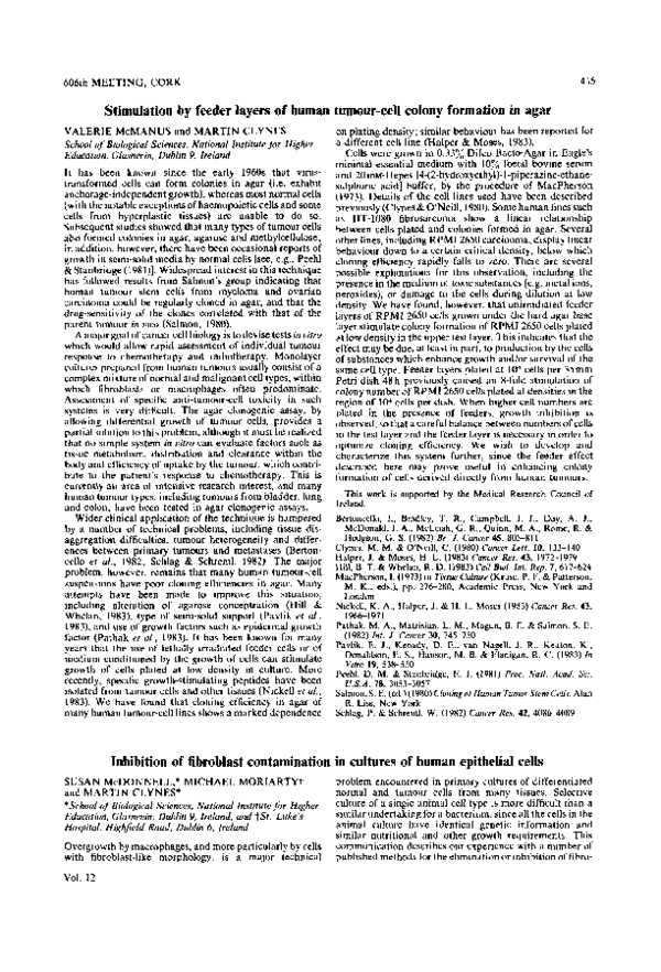 (PDF) Inhibition of fibroblast contamination in cultures of human ...