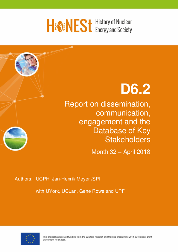 (PDF) Report on Dissemination, Communication, Engagement and the ...