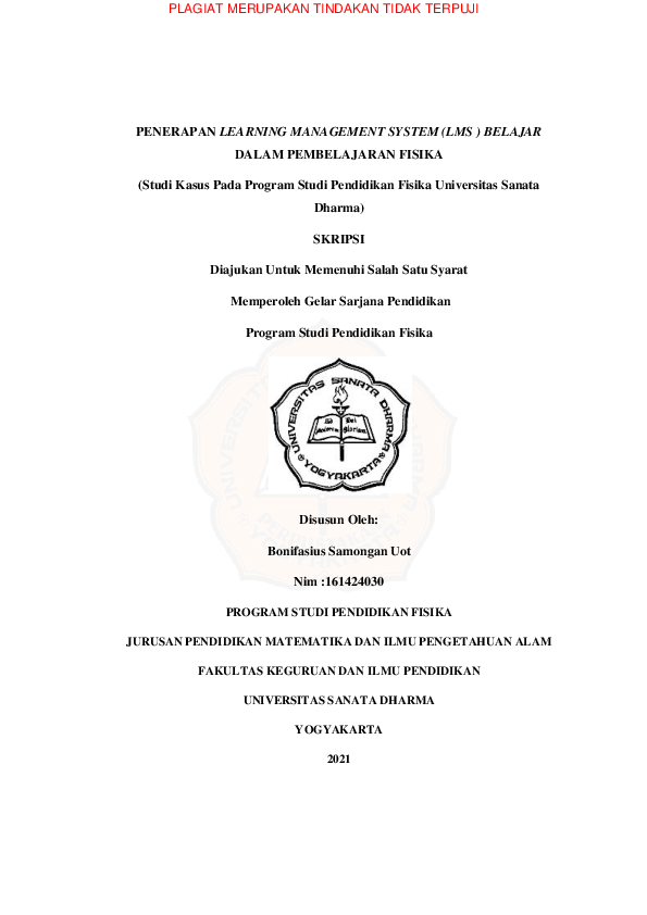 (PDF) Penerapan Learning Management System (LMS ) belajar dalam ... (PDF) Penerapan Learning Management System (LMS ) belajar dalam ...