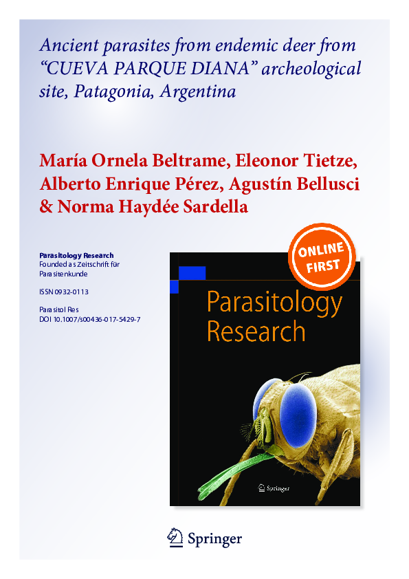 (PDF) Ancient parasites from endemic deer from “CUEVA PARQUE DIANA ...