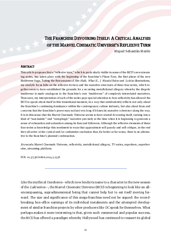 (PDF) The Franchise Devouring Itself: A Critical Analysis of the Marvel ...