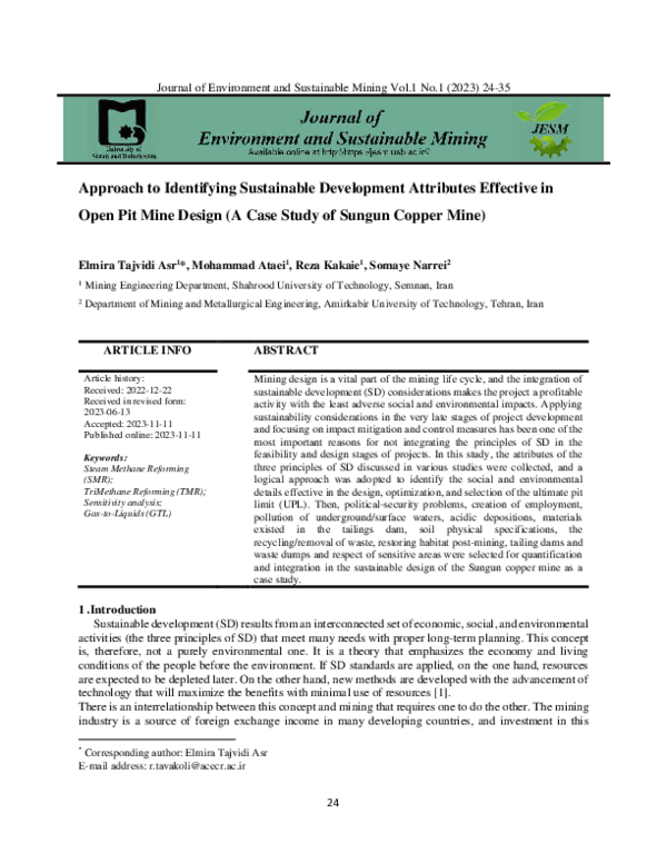 (PDF) Approach to Identifying Sustainable Development Attributes ... (PDF) Approach to Identifying Sustainable Development Attributes ...