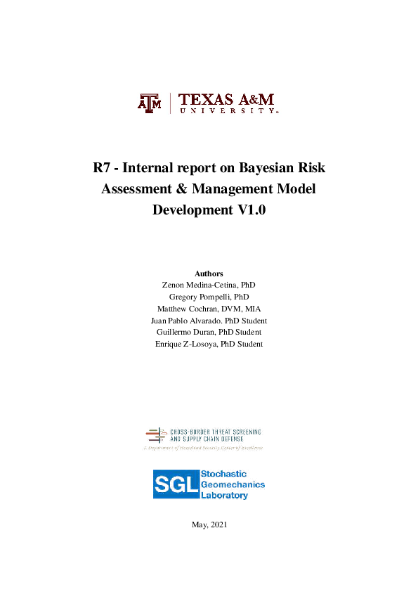 (PDF) R7 - Internal Report on Bayesian Risk Assessment & Management ...