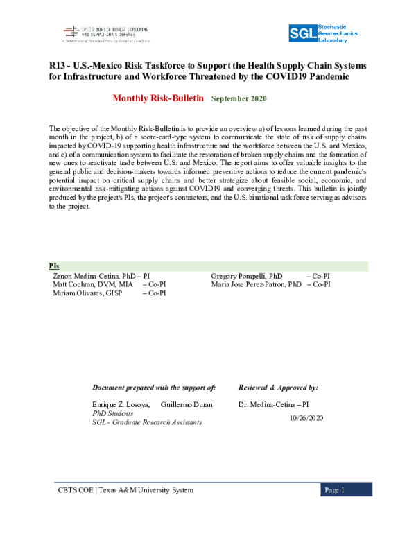 (PDF) R13-CBTS-SGL Monthly Risk Bulletin September 2020