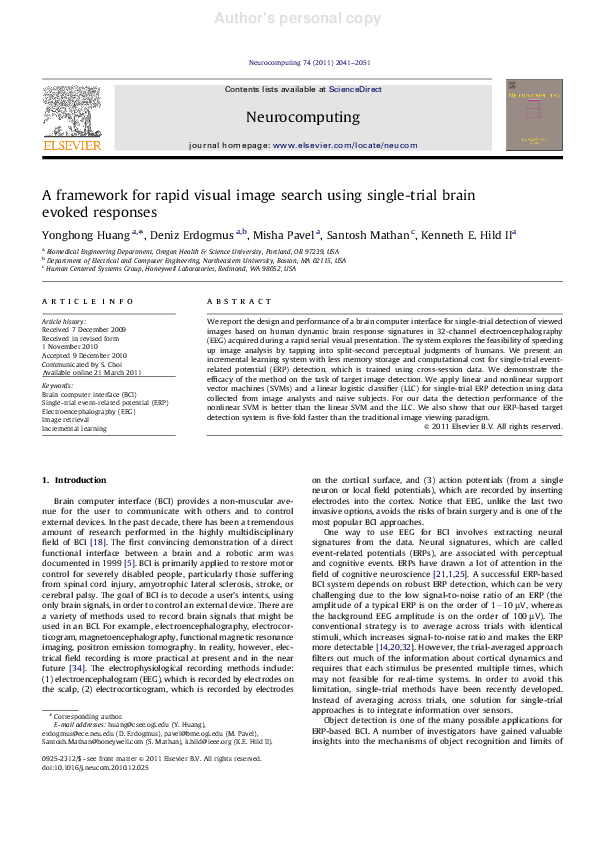 (PDF) A framework for rapid visual image search using single-trial ...
