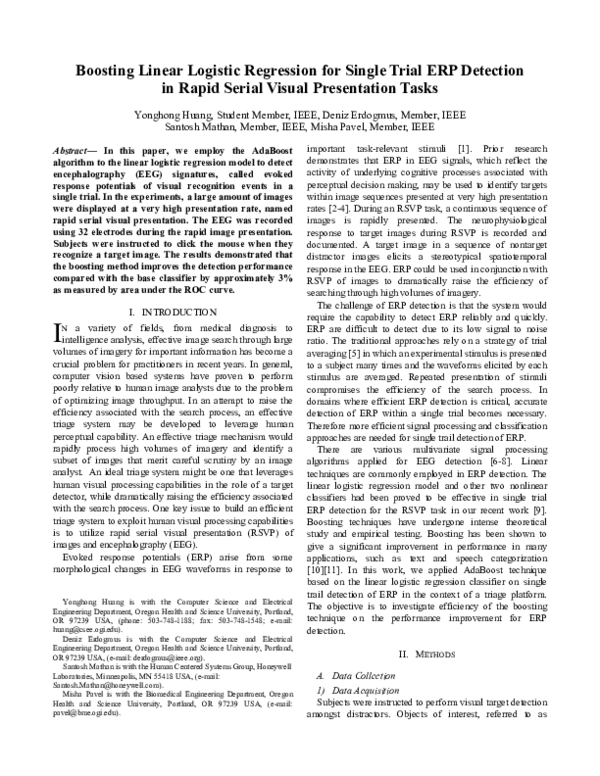 (PDF) Boosting Linear Logistic Regression for Single Trial ERP ...