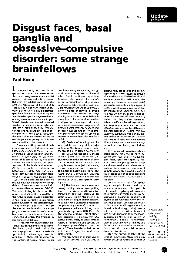 (PDF) Disgust faces, basal ganglia and obsessive-compulsive disorder ...