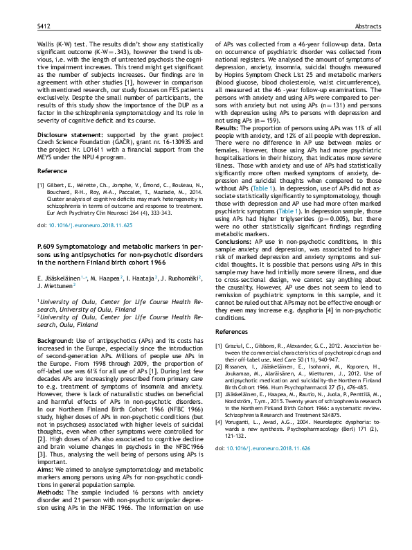(PDF) Association between executive functions at first episode of ...