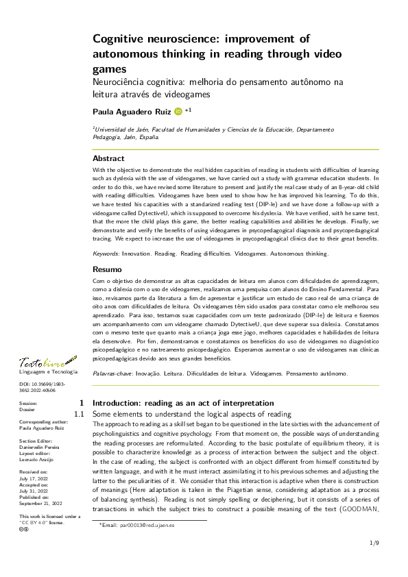 (PDF) Cognitive neuroscience