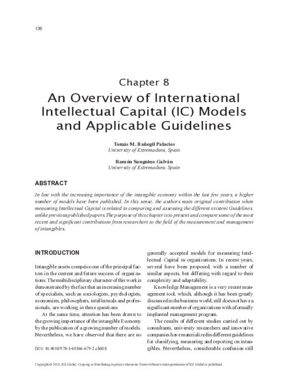 (PDF) An Overview of International Intellectual Capital (IC) Models and ...