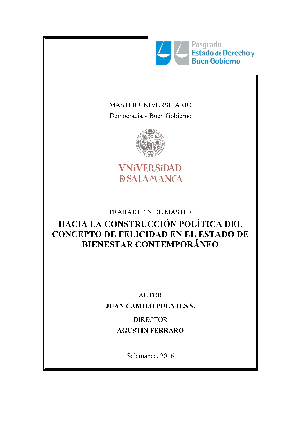 Hacia la construcción política del concepto de felicidad en el Estado ... Hacia la construcción política del concepto de felicidad en el Estado ...