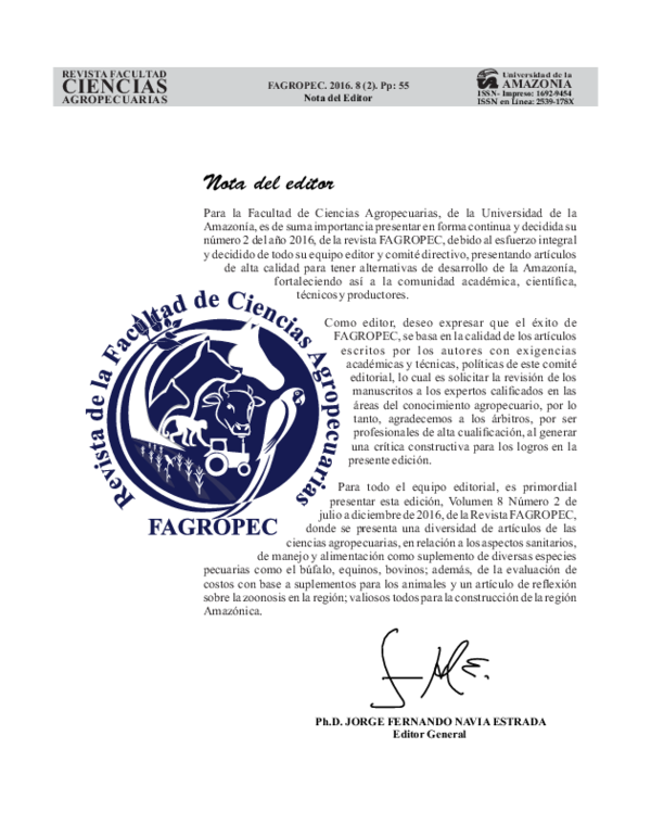 (PDF) Nota del Editor