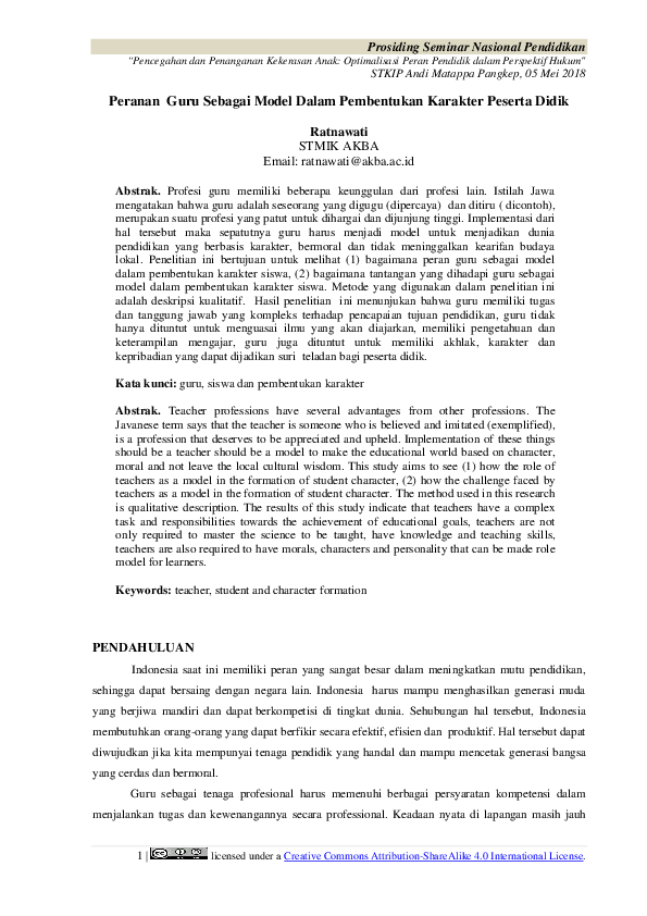 (PDF) Prosiding Seminar Nasional Pendidikan