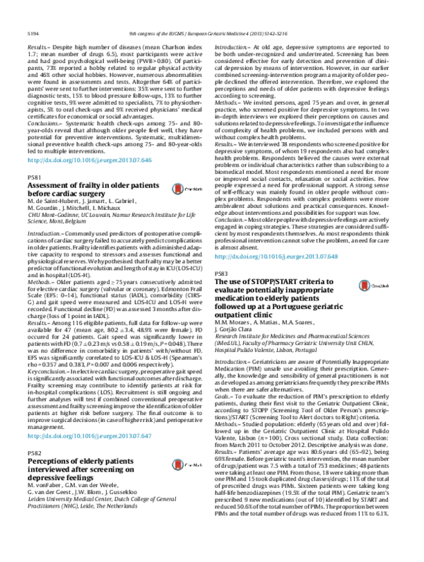 (PDF) Assessment of frailty in older patients before cardiac surgery