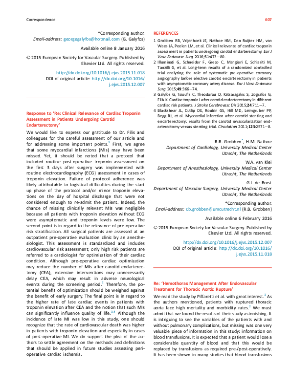 (PDF) Re: ‘Hemothorax Management After Endovascular Treatment for ...