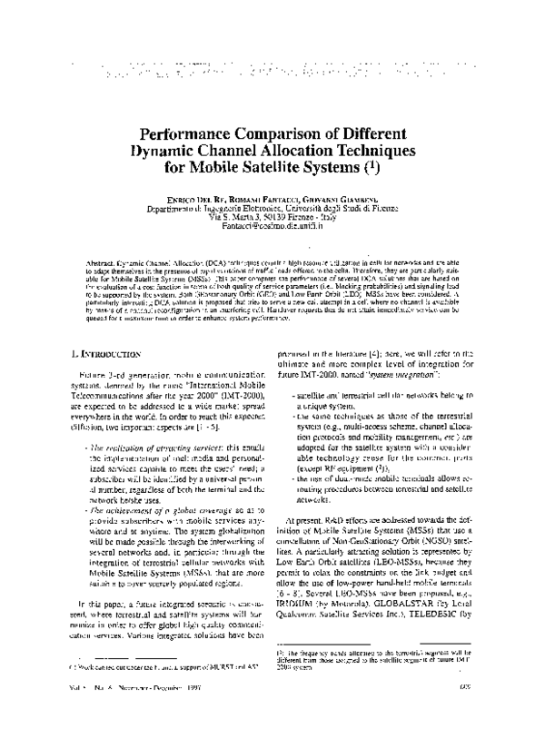 (PDF) Performance comparison of different dynamic channel allocation techniques for mobile ...