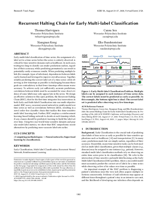 (PDF) Recurrent Halting Chain for Early Multi-label Classification | Elke Rundensteiner ...