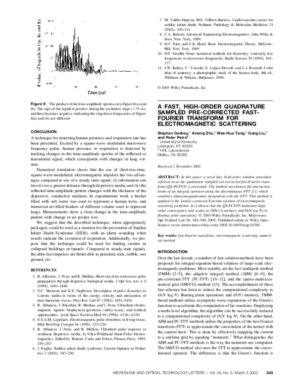 Pdf A Fast High Order Quadrature Sampled Pre Corrected Fast Fourier Transform For