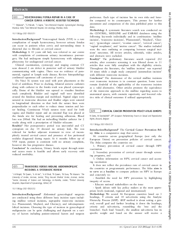(PDF) 635 Transverse versus midline abdominopelvic incisions: a systematic review