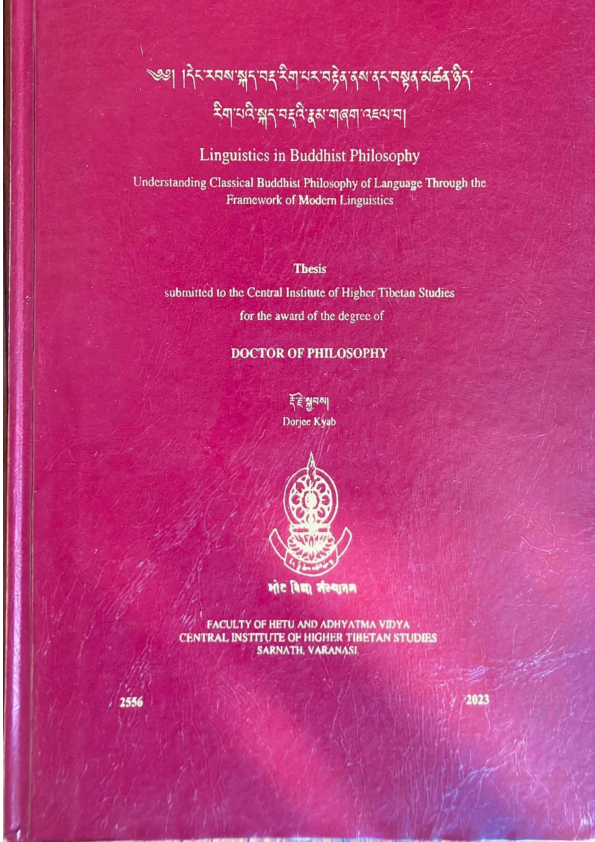 (PDF) Linguistics in Buddhist Philosophy: Understanding Classical ...