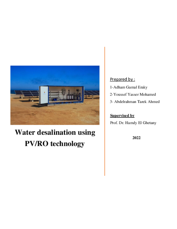 (PDF) Desalination report final