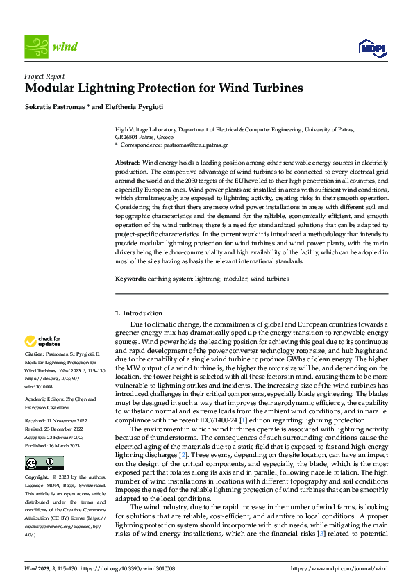 (PDF) Modular Lightning Protection for Wind Turbines