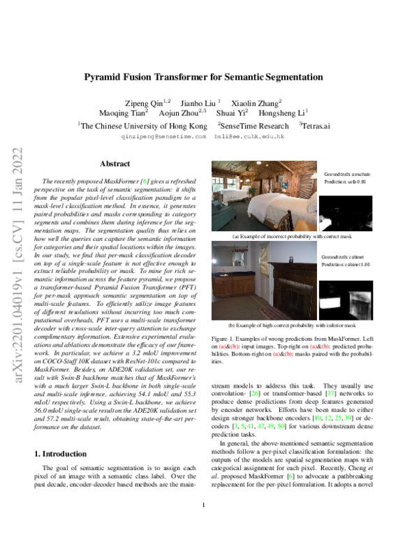 (PDF) Pyramid Fusion Transformer for Semantic Segmentation | Aojun Zhou - Academia.edu