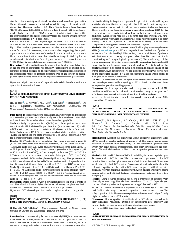 (PDF) Early Complete Remitters After Electroconvulsive Therapy