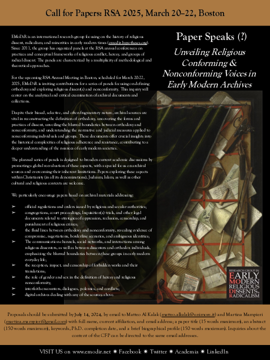 (PDF) RSA 2025 EMoDiR CfP