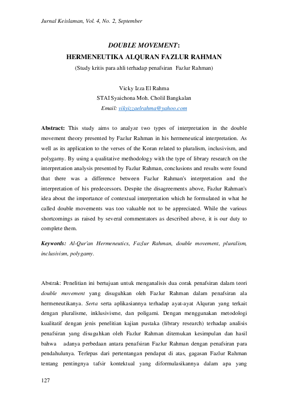 (PDF) DOUBLE MOVEMENT