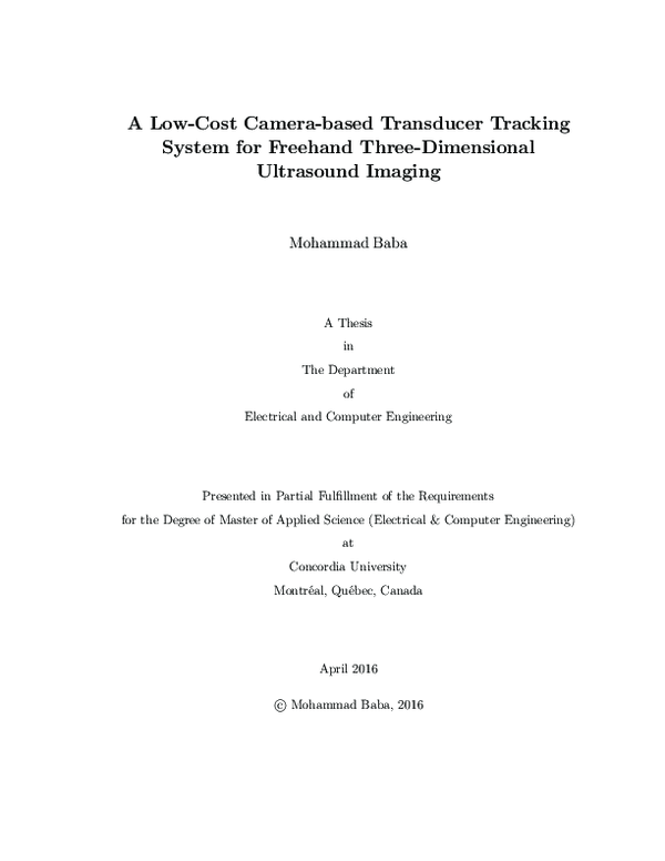 (PDF) A low-cost camera-based transducer tracking system for freehand ...