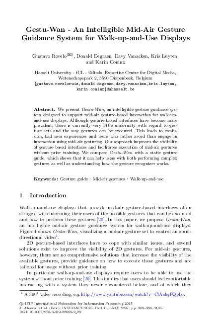 (PDF) Gestu-Wan - An Intelligible Mid-Air Gesture Guidance System for ...