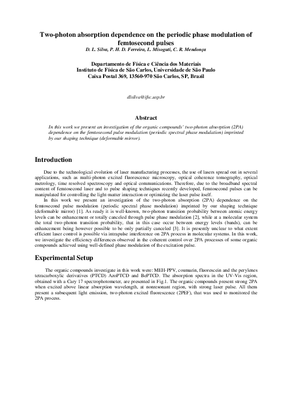 (PDF) Two-photon absorption dependence on the periodic phase modulation ...