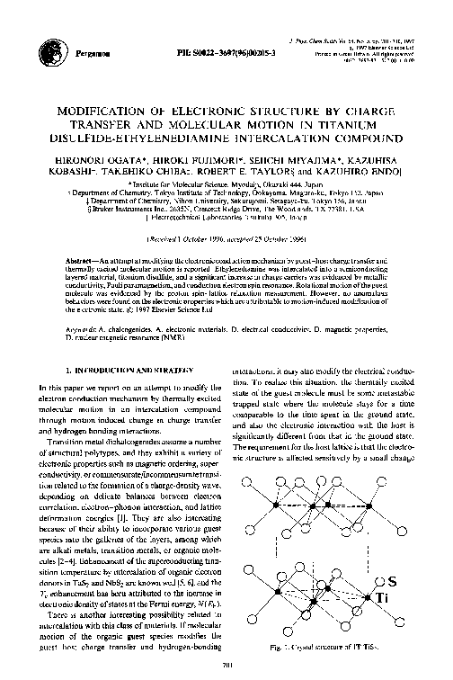 (PDF) Modification of electronic structure by charge transfer and ...