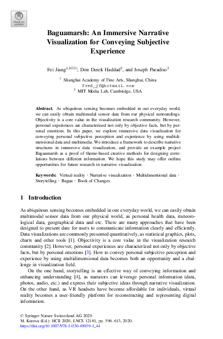 (PDF) Baguamarsh: An Immersive Narrative Visualization for Conveying ...