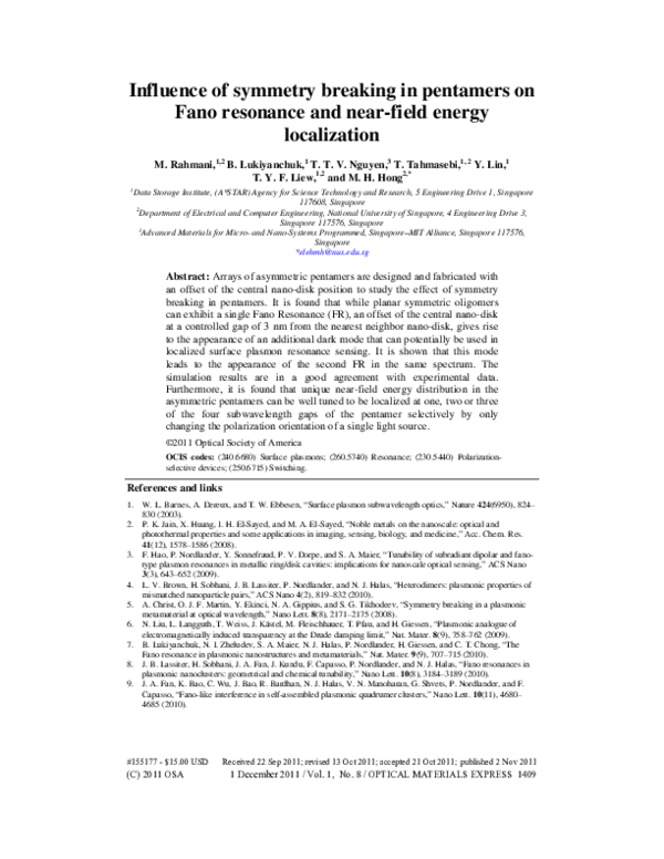 (PDF) Plasmonic Lithography