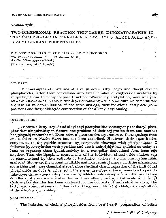 (PDF) Two-dimensional reaction thin-layer chromatography in the ...