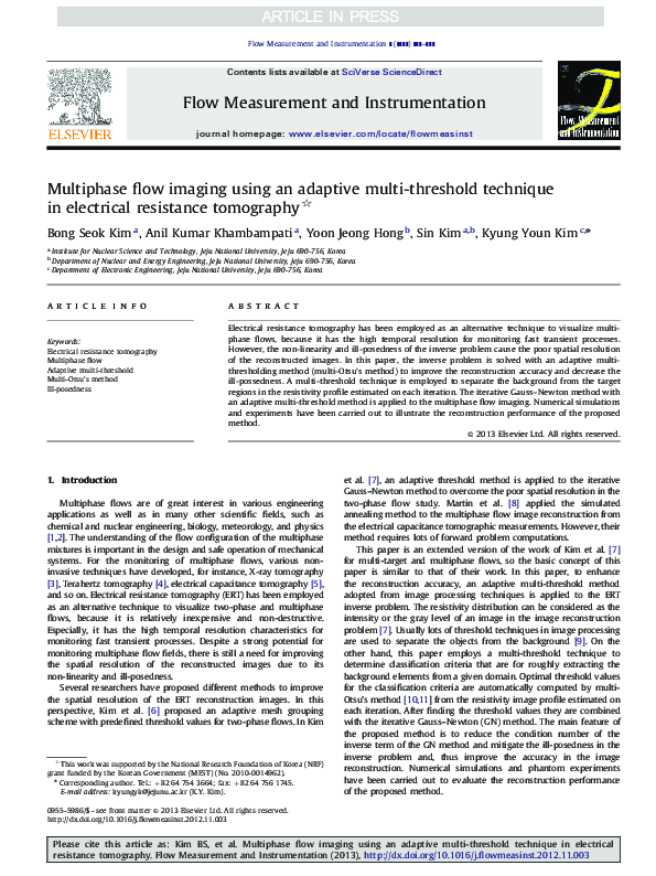 (PDF) Multiphase flow imaging using an adaptive multi-threshold ...