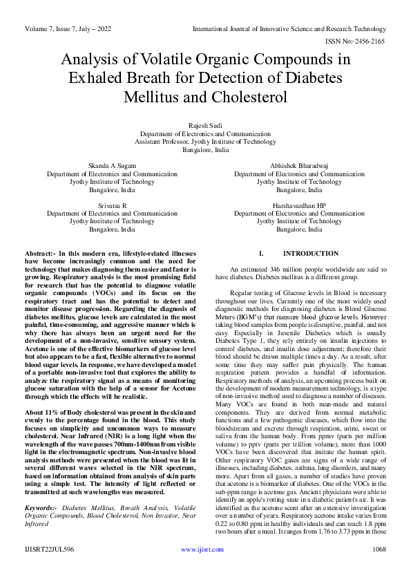 (PDF) Analysis of Volatile Organic Compounds in Exhaled Breath for ...